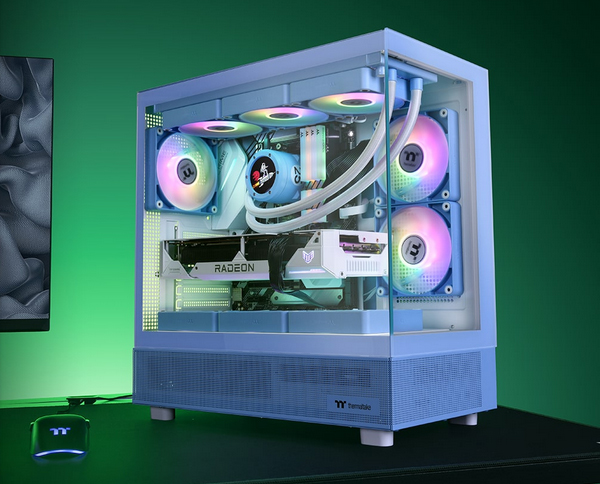 Thermaltake View 270 TG Tempered Glass ARGB Mid Tower Case - Blue - CA-1Y7-00MFWN-00 | Mwave
