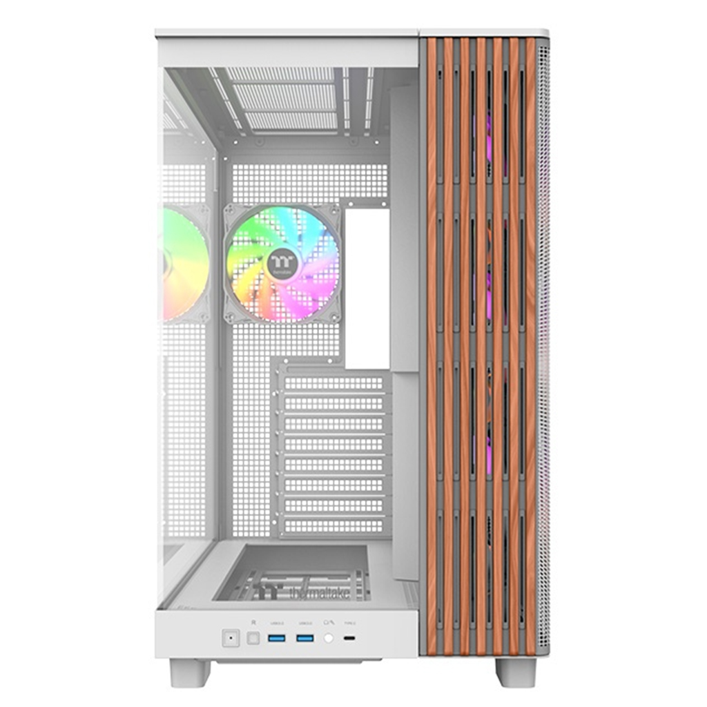 Thermaltake View 380 XL WS ARGB Mid Tower Case Snow Wood Edition - CA ...