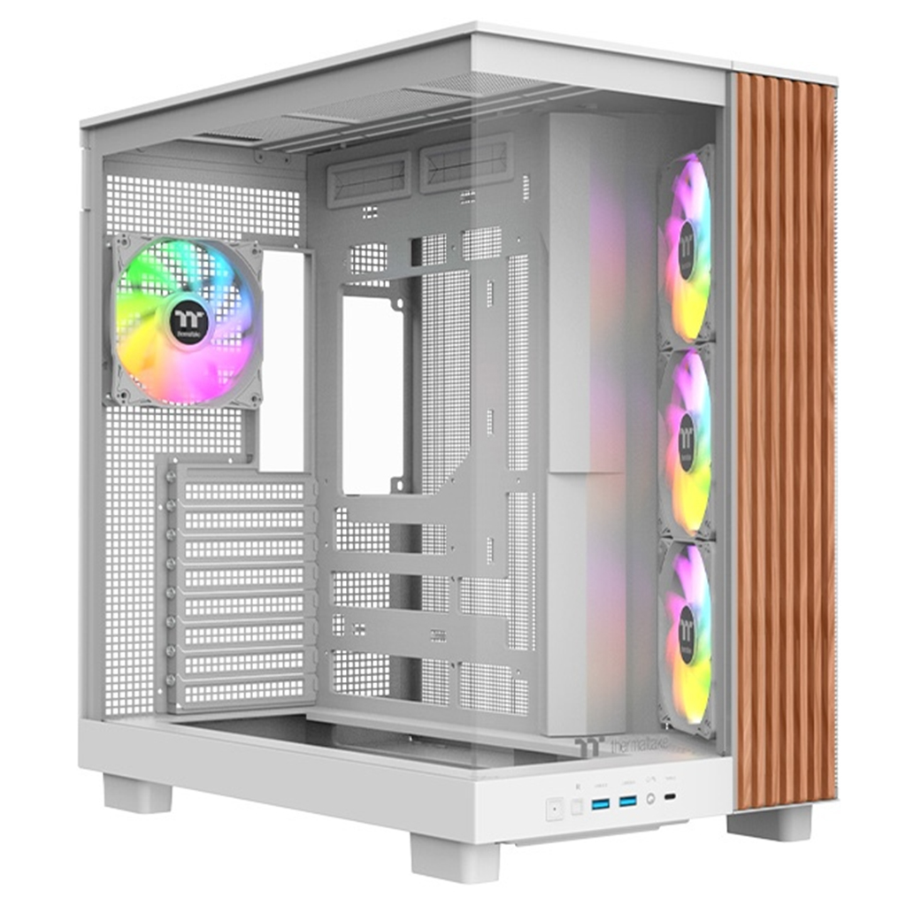 Thermaltake View 380 XL WS ARGB Mid Tower Case Snow Wood Edition - CA ...
