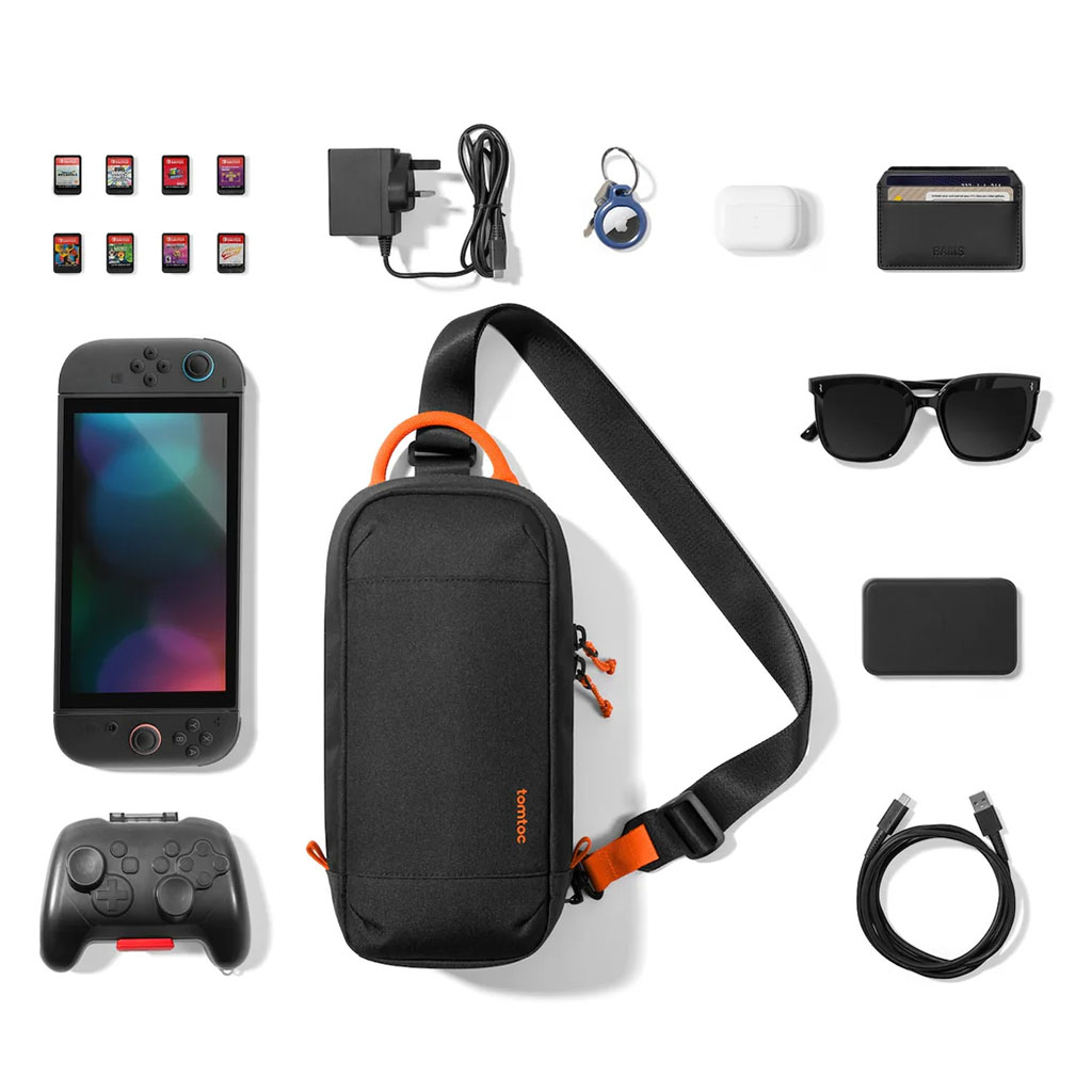 tomtoc GameOn-G49 Switch 2 Travel Bag - Black - G49S1D1 | Mwave