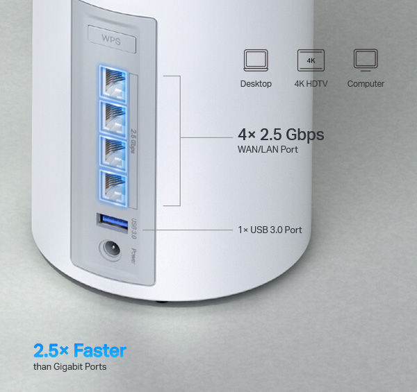 TP-Link Deco BE65 BE11000 Whole Home Mesh Wi-Fi 7 Router - 1-pack ...