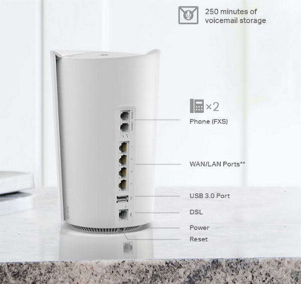 TP-Link Deco X73-DSL AX5400 VDSL Dual-Band Mesh Wi-Fi 6 Modem System ...