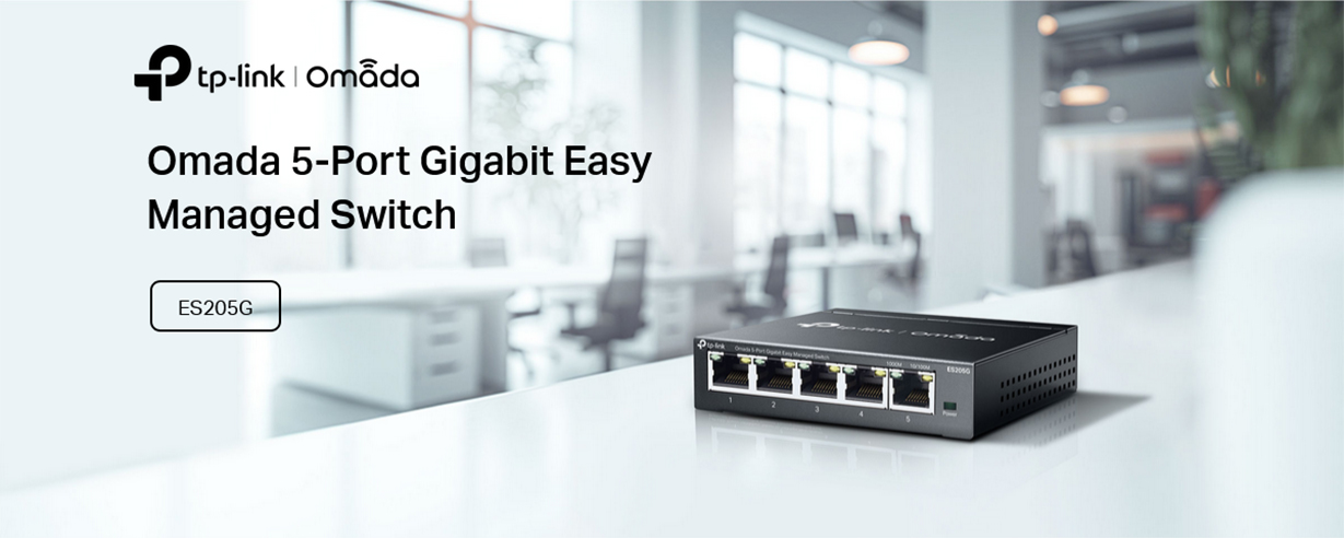TP-Link ES205G Omada 5-Port Gigabit Easy Managed Switch by Omada SDN ...