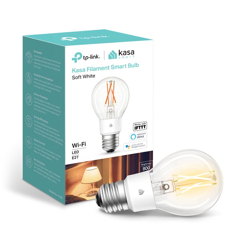 TP-Link KL50 Kasa Filament Smart Wi-Fi LED Bulb with Soft White Light ... TP-Link KL50 Kasa Filament Smart Wi-Fi LED Bulb with Soft White Light ...