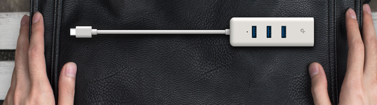 TP-Link USB Type-C 3-Port Hub & Gigabit Ethernet Adapter - UE330C | Mwave