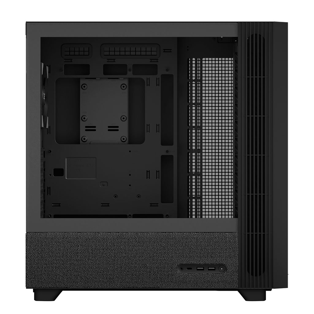 TRYX FLOVA F50 Mid-Tower ATX Case - Black - C-F500F-FM1E-G0K | Mwave