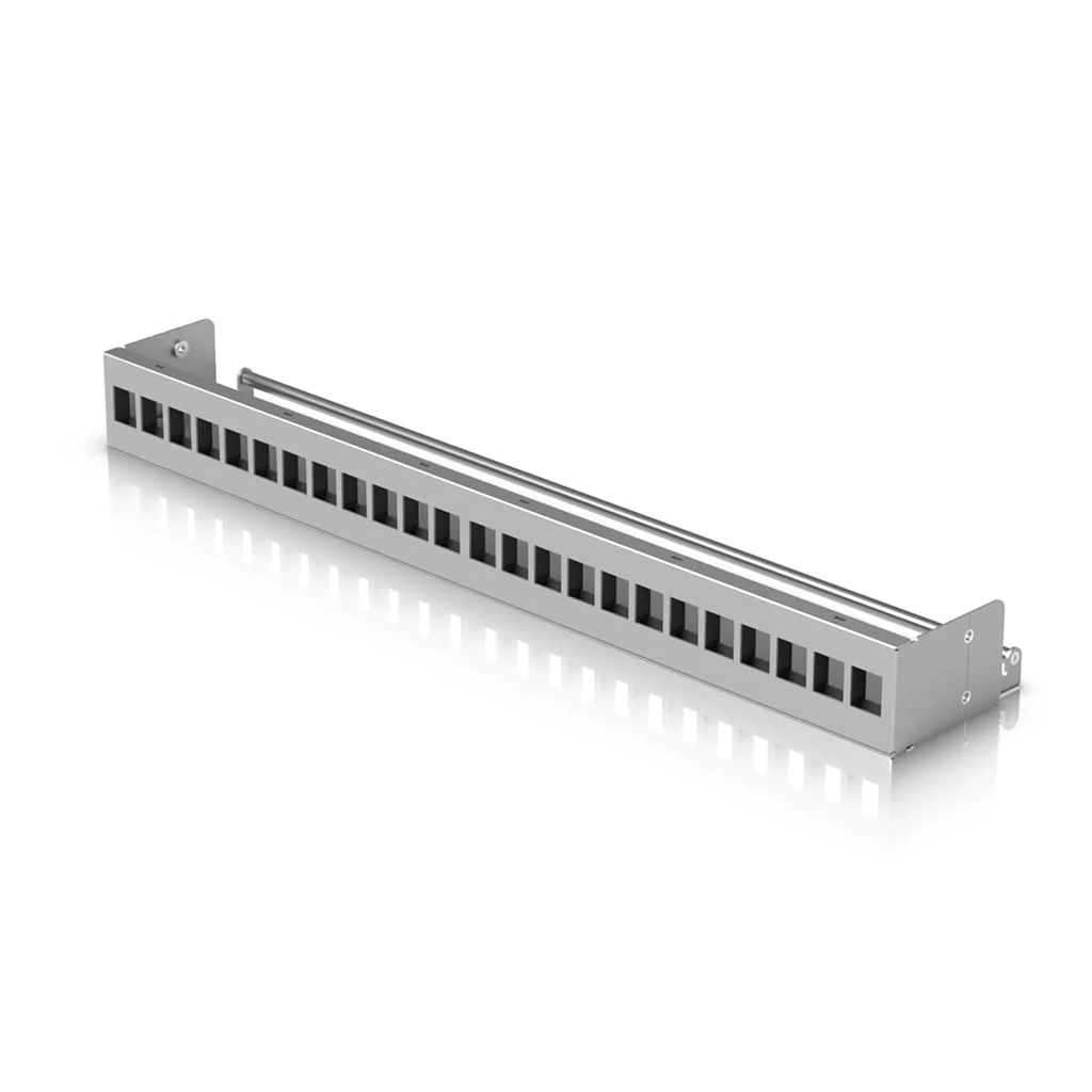 Ubiquiti 24-Port Blank Keystone Patch Panel - Silver - UACC-Rack-Panel ...