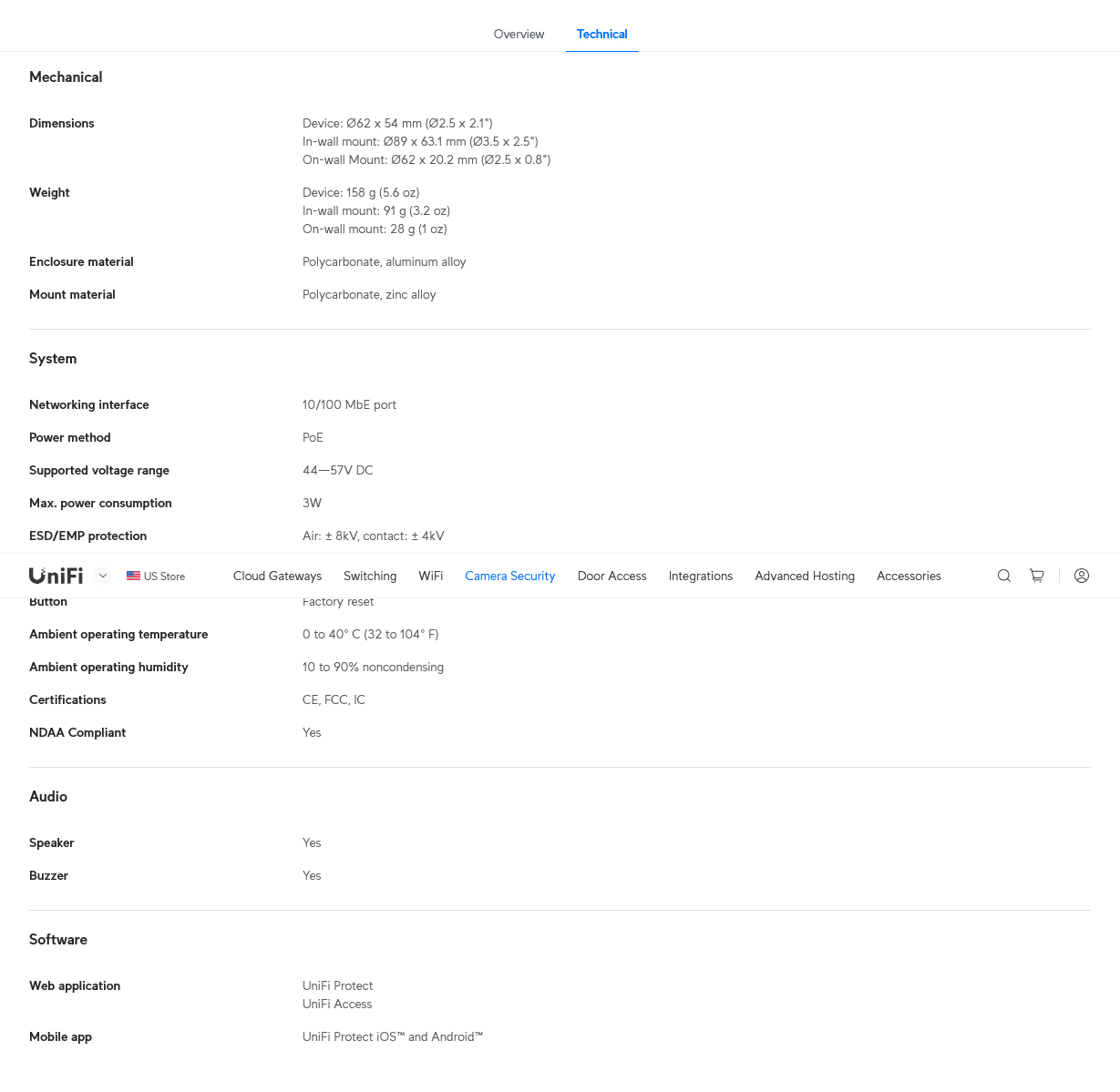 Ubiquiti Networks PoE Smart Chime for UniFi Doorbell or Door Access Hub ...