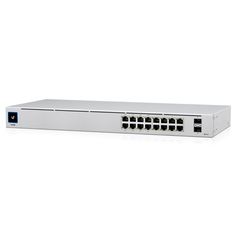 Ubiquiti UniFi Managed PoE+ 16 Port Gigabit Switch with 2 SFP Ports ...
