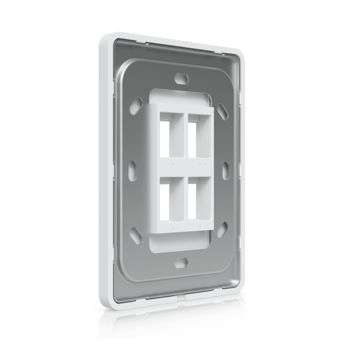 Ubiquiti Universal Paintable Keystone Wall Plate Vertical 4 Port - 4 ...