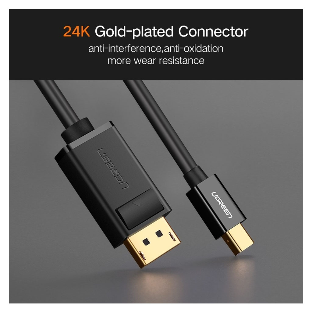 Ugreen 10477 1.5m Mini DisplayPort to DisplayPort Cable - 10477 | Mwave