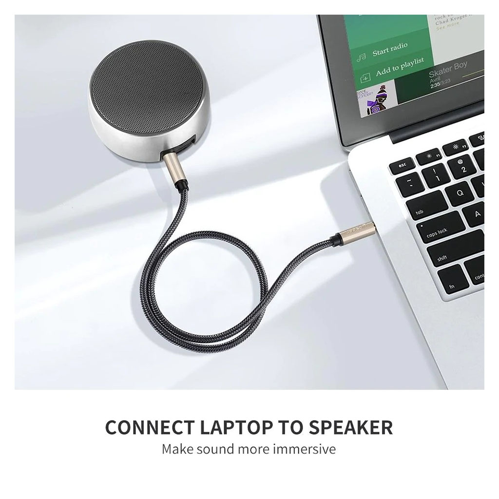 Ugreen 10602 1m 3.5mm Male to Male Aux Stereo Audio Cable - 10602 | Mwave