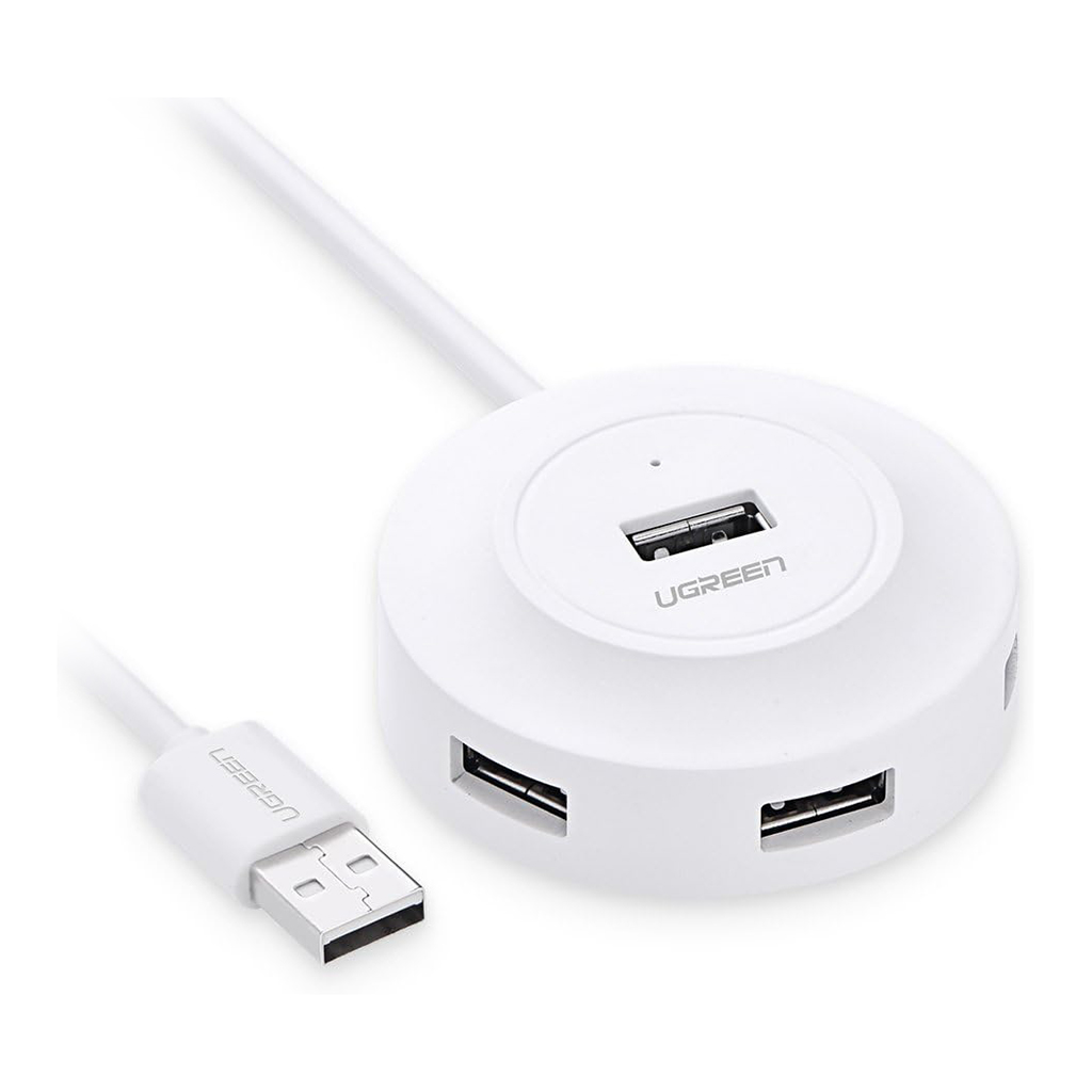 Ugreen 20277 0.8m 4-Port USB 2.0 Hub - White - ACBUGN20270 | Mwave
