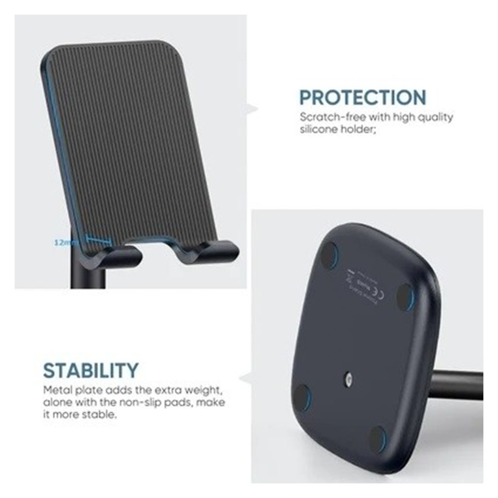 Ugreen 60324 Adjustable Desktop Phone Stand - Black - 60324 | Mwave