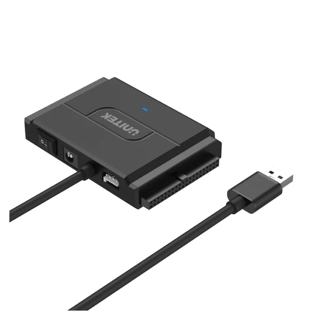 Unitek SmartLink Trinity 3-in-1 USB3 to 2.5"/3.5"/5.25" H/SSD SATA IDE Adapter - Y-3324 | Mwave