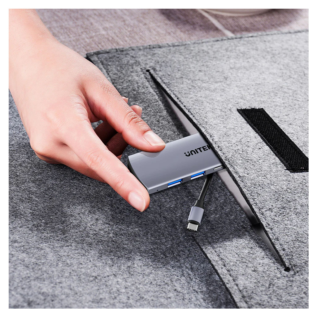 Unitek uHUB Q4 4-in-1 10Gbps USB-C Hub - H1112DGY01 | Mwave