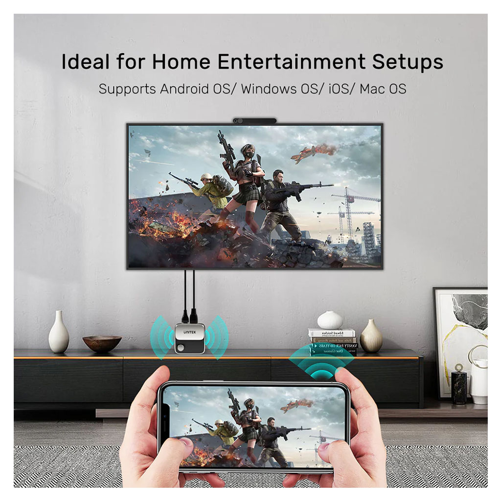 Unitek Wireless 4K Screen Mirroring Device - V1162B01 | Mwave