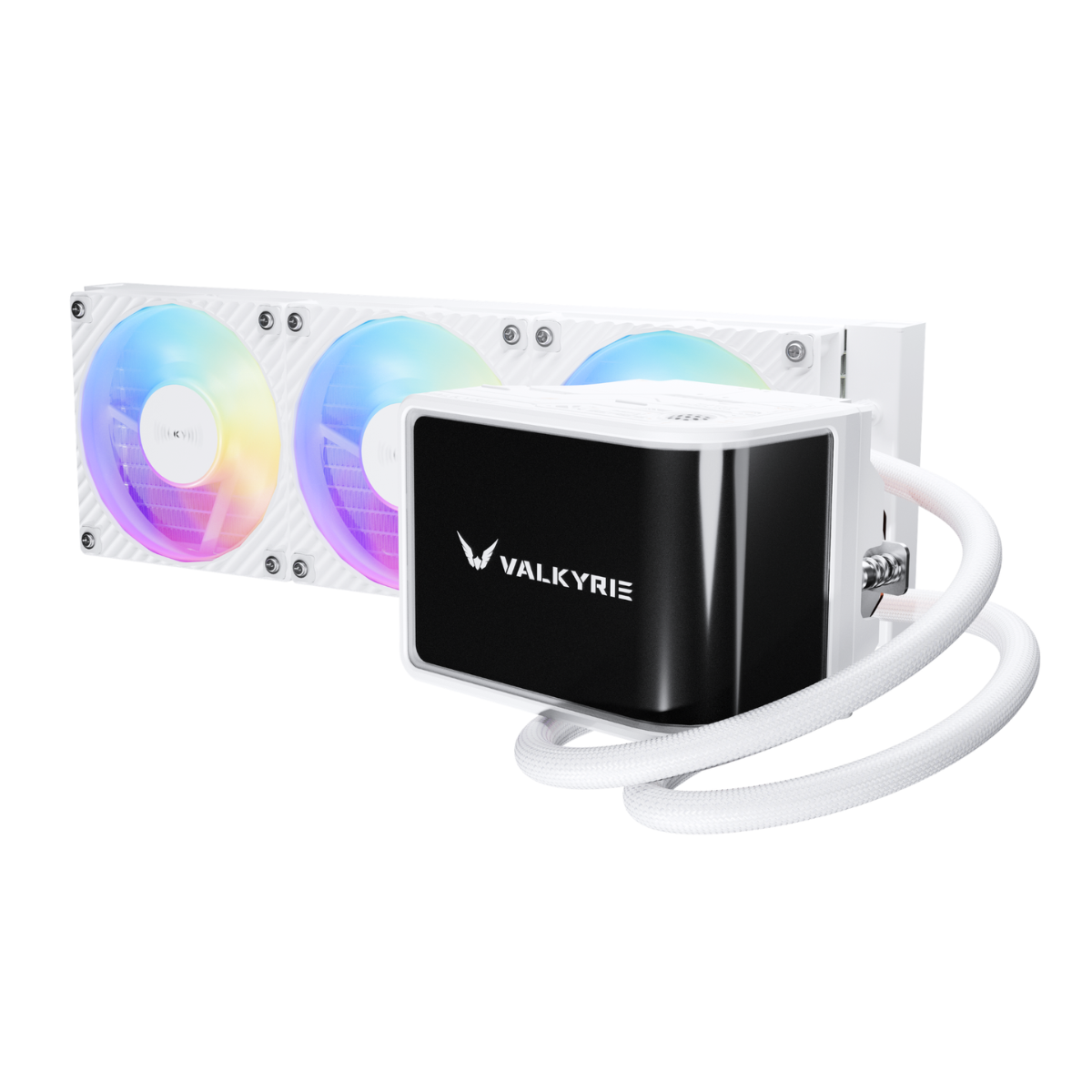 Valkyrie N360 360mm ARGB AIO Liquid CPU Cooler - White - COOLVKN360W ...