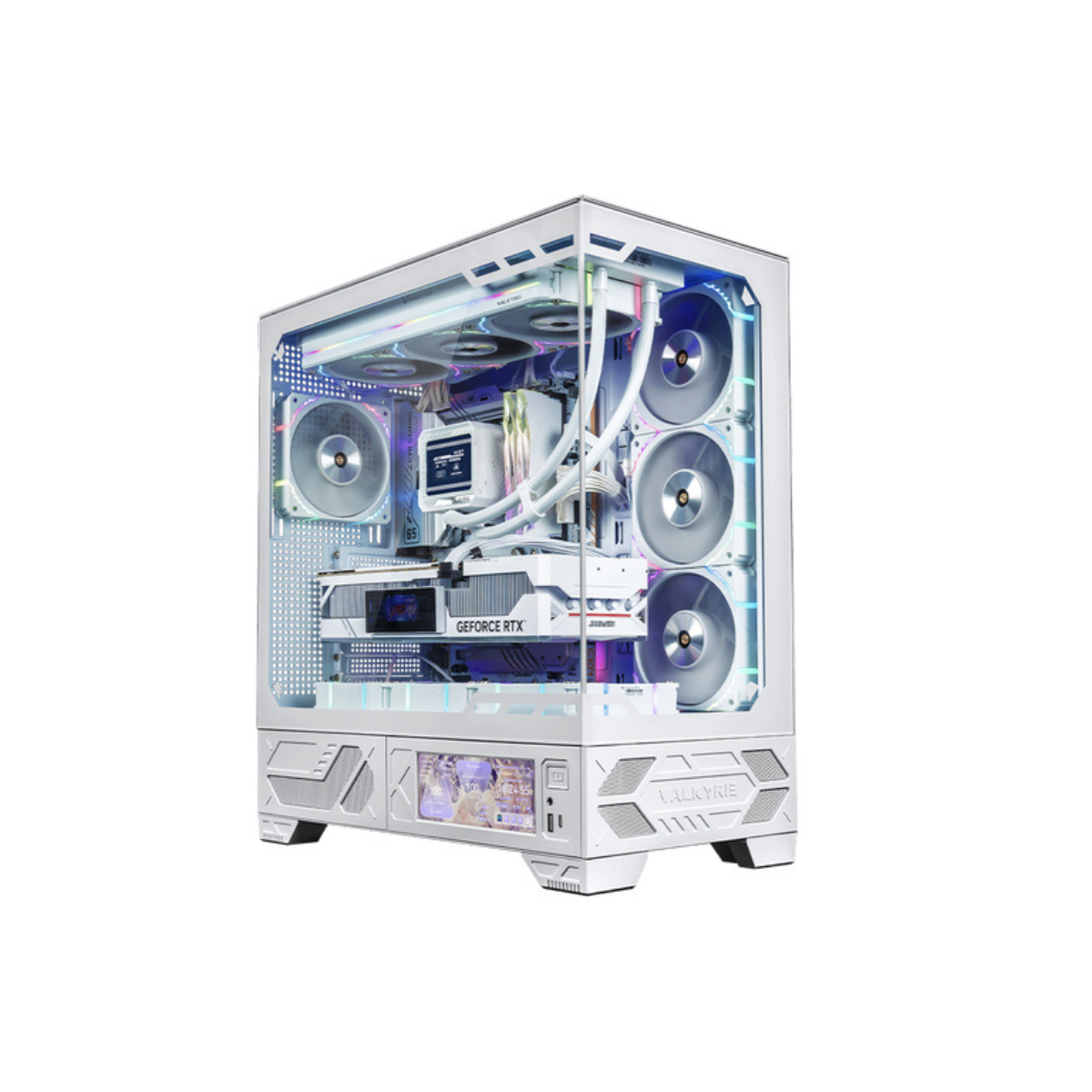 Valkyrie VK03 LCD Mid Tower Case - White - Valkyrie VK03 White LCD | Mwave