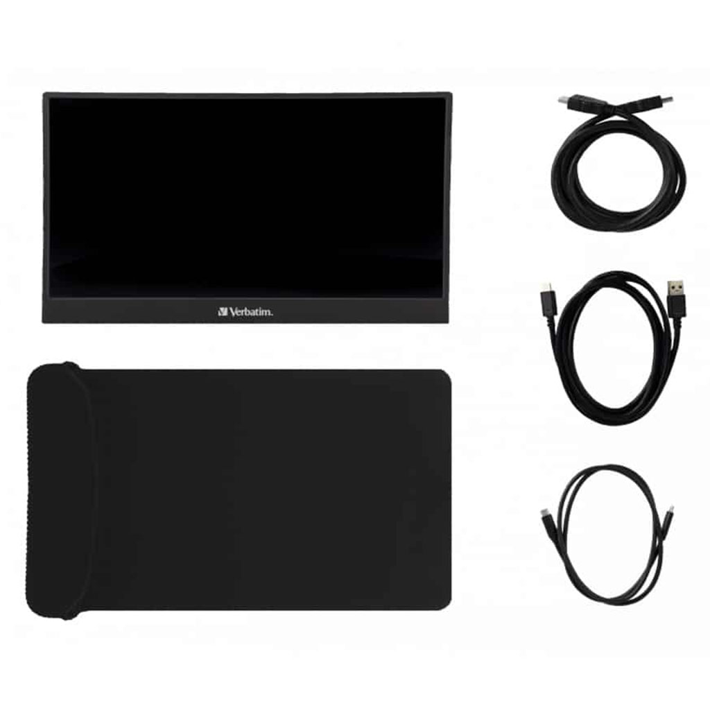 Verbatim PM-14 14" Full HD Portable IPS Monitor w/ USB-C - 49590 | Mwave