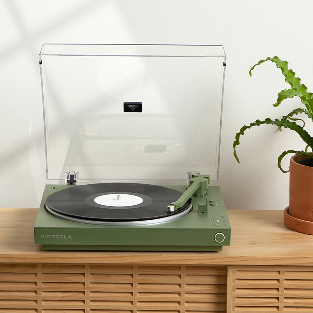 Victrola Automatic Turntable - Green - VPT-800-GRN-INT | Mwave