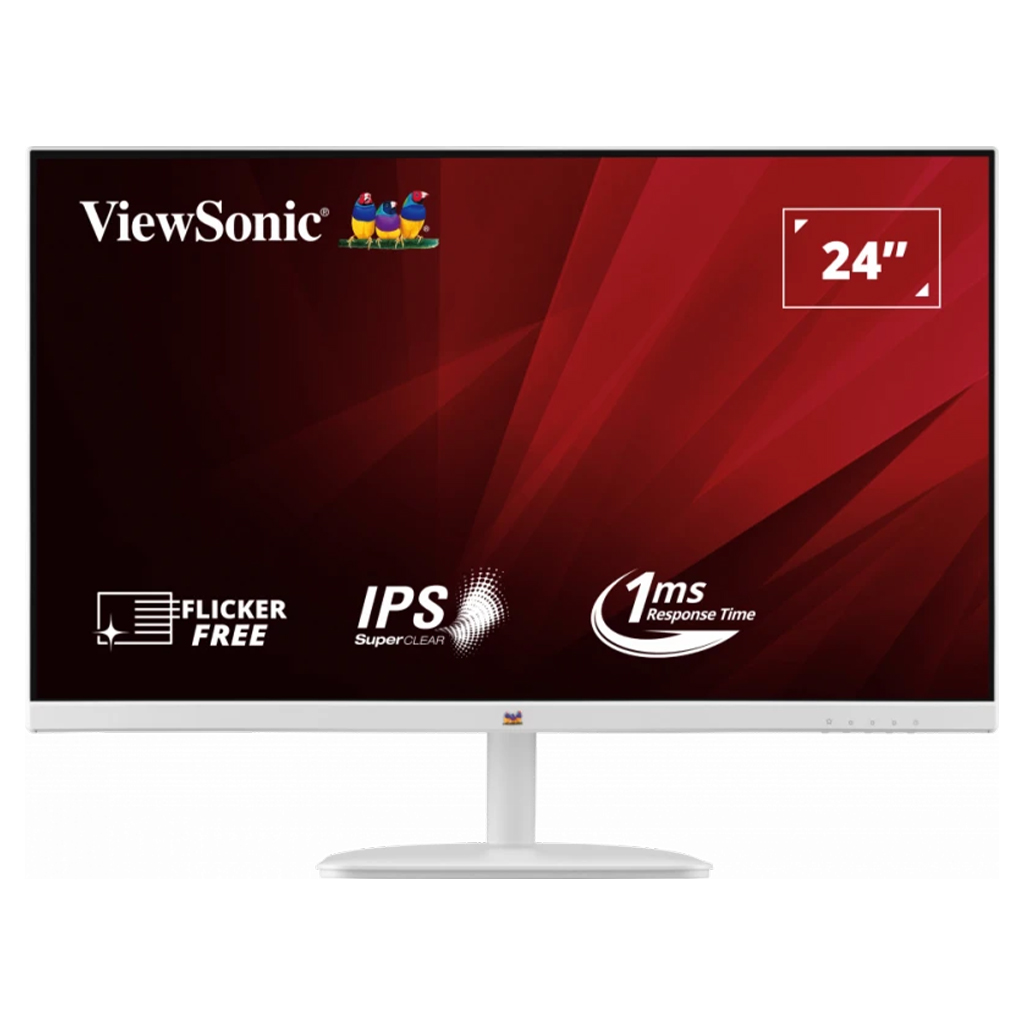 ViewSonic VA2432-H-W 24" 100Hz Full HD 1ms Frameless IPS Monitor ...