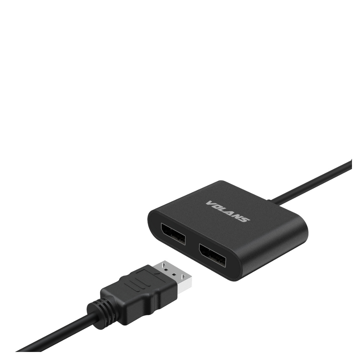 VOLANS VL-UC2DP-S Aluminium 4K USB-C to Dual DisplayPort Adapter with ...