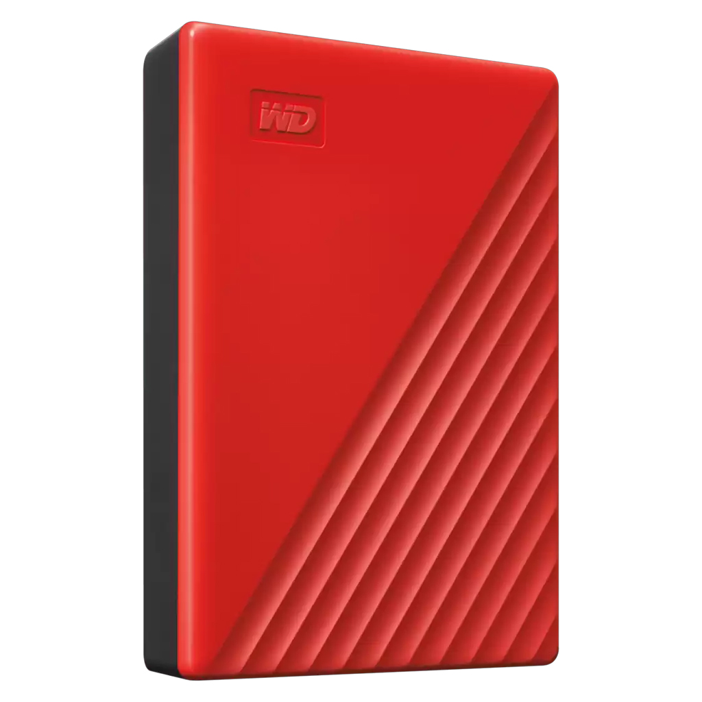WD My Passport 5TB USB 3.2 External Portable Hard Drive - Red ...