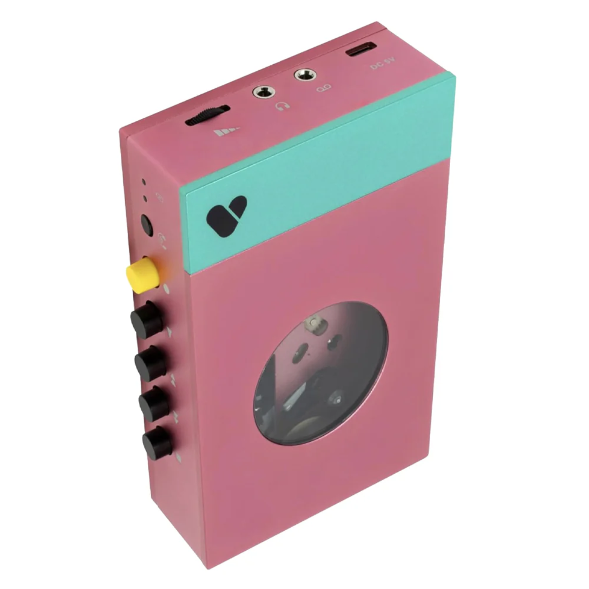 We Are Rewind Portable Cassette Player & Recorder - Pink & Green - WE ...