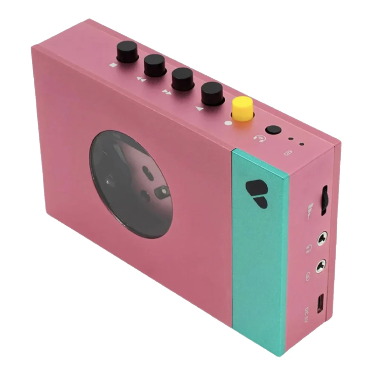 We Are Rewind Portable Cassette Player & Recorder - Pink & Green - WE ...