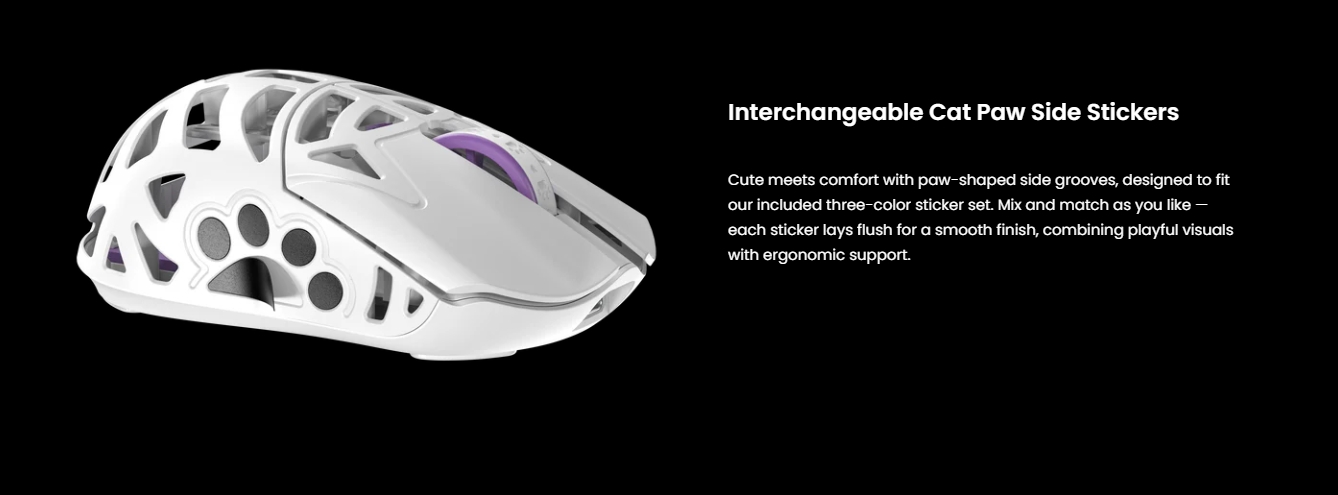 WLmouse Beast Miao 8K Magnesium Wireless Optical Gaming Mouse - Black ...