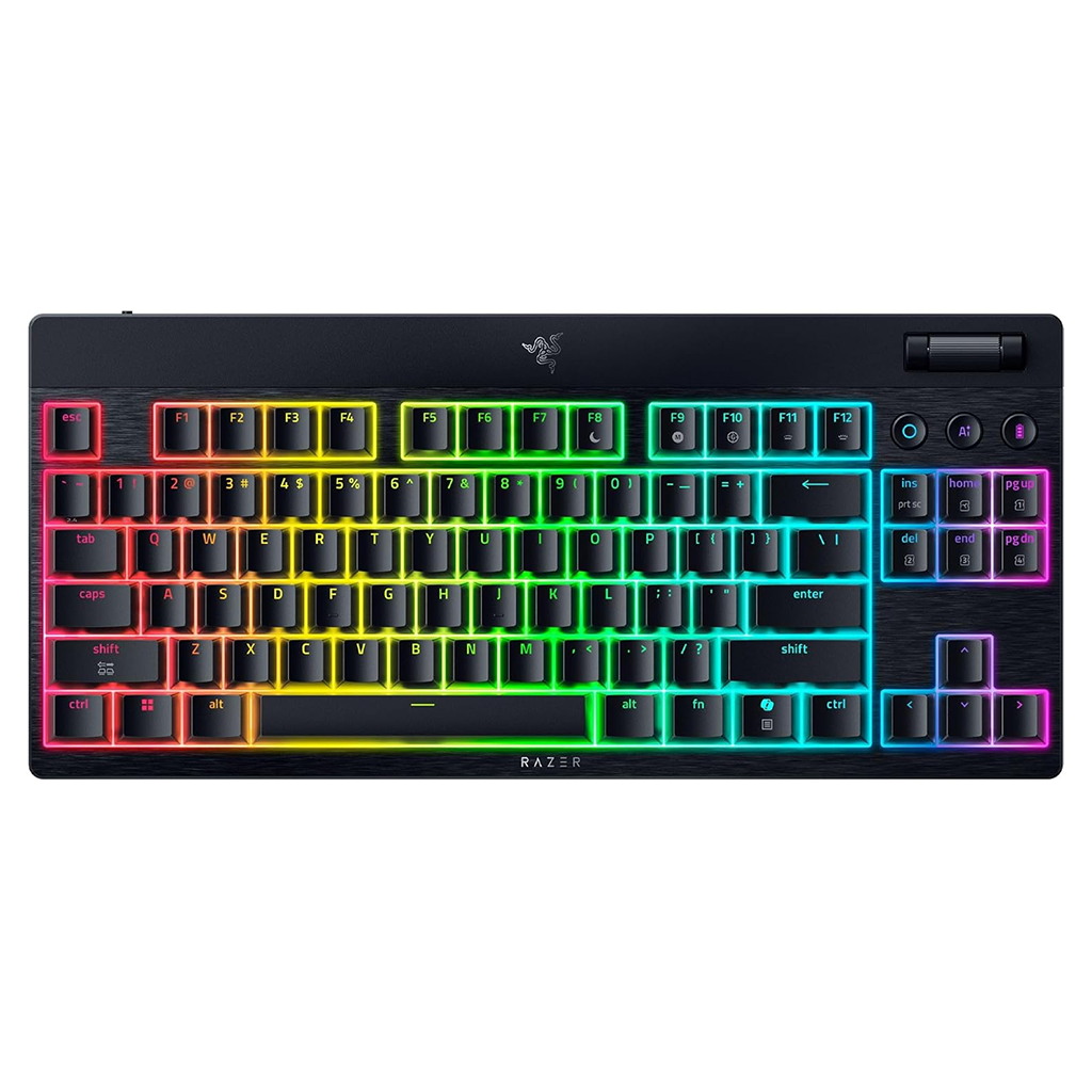 Razer BlackWidow V4 TKL Low-Profile Wireless Keyboard - Orange Switches ...