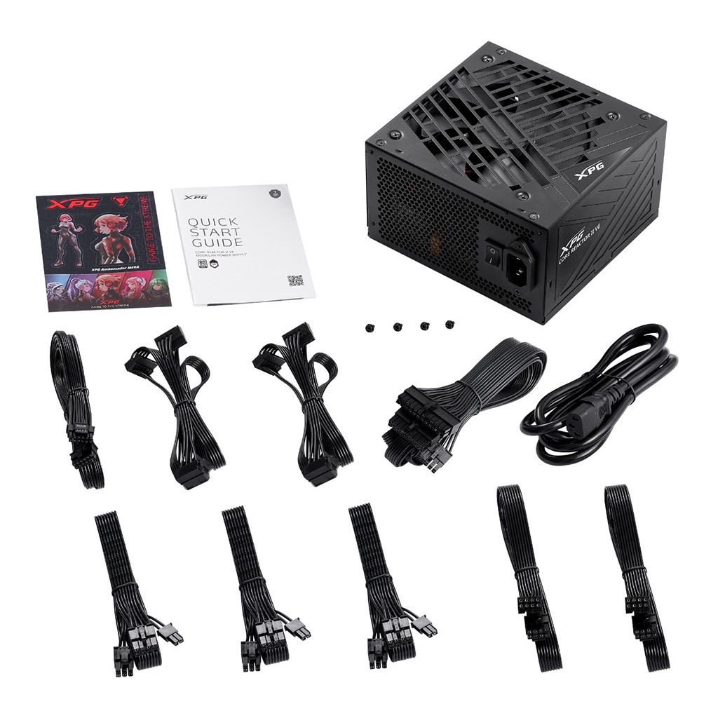 XPG CORE REACTOR II VE 750W 80+ Gold ATX 3.1 Fully Modular Power Supply ...