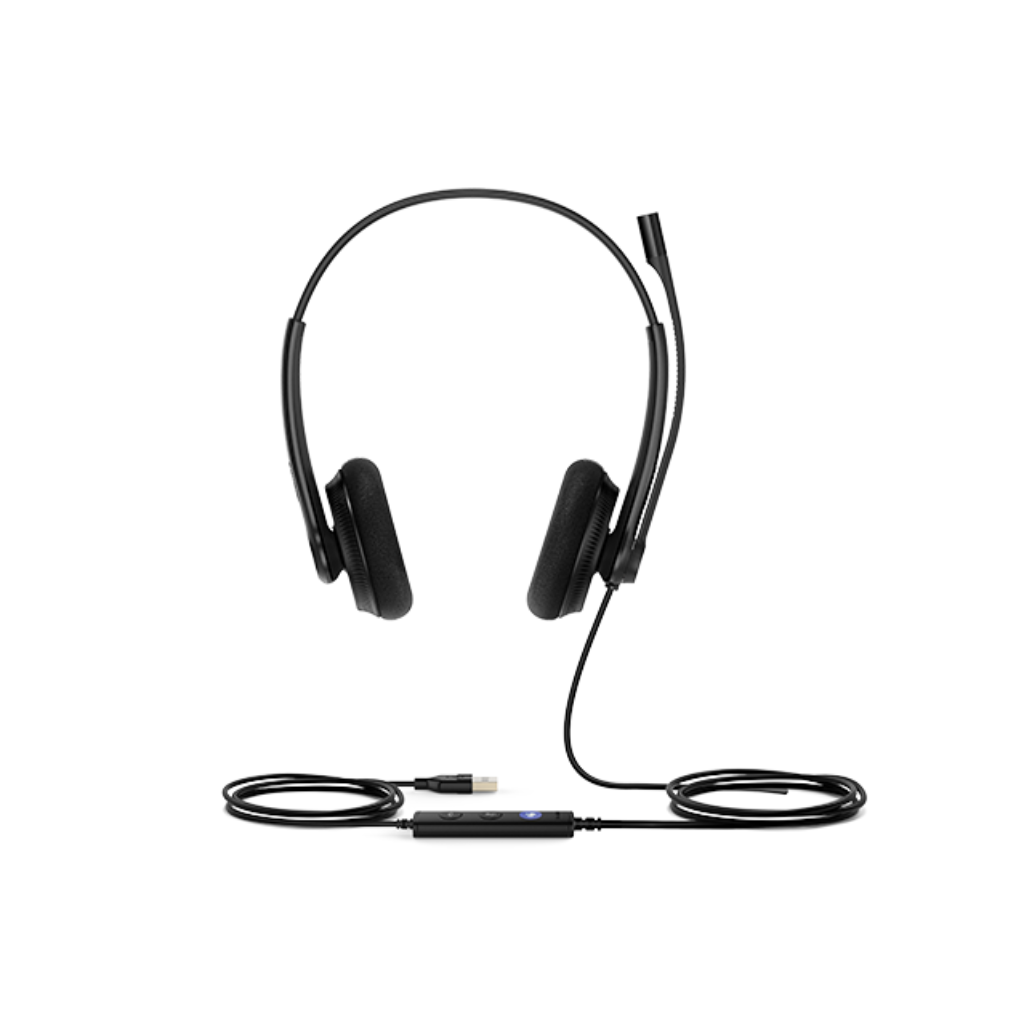 Yealink (UH34 Dual Teams) Microsoft Certified Teams USB Wired Headset ...