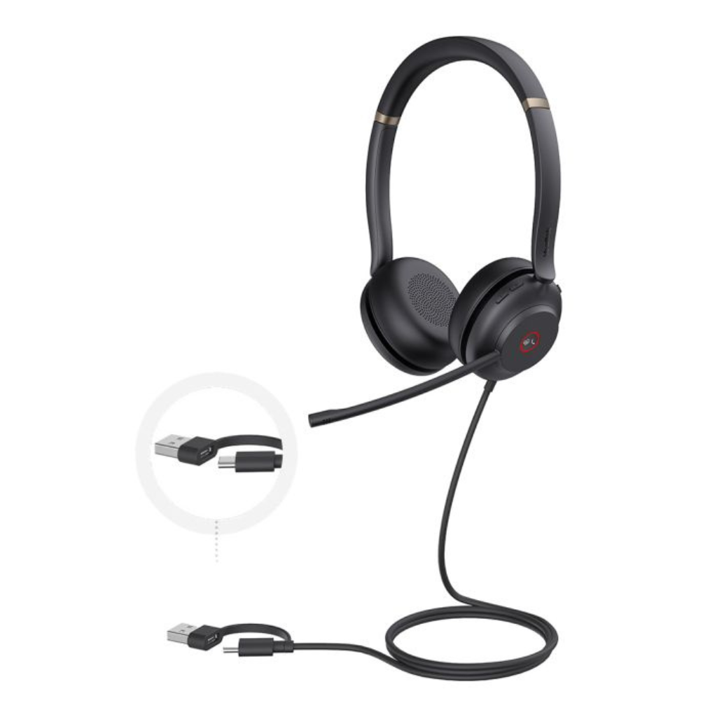 Yealink UH37 Dual USB-C/A Headset - Microsoft Teams - UH37-D-MS-C/A | Mwave