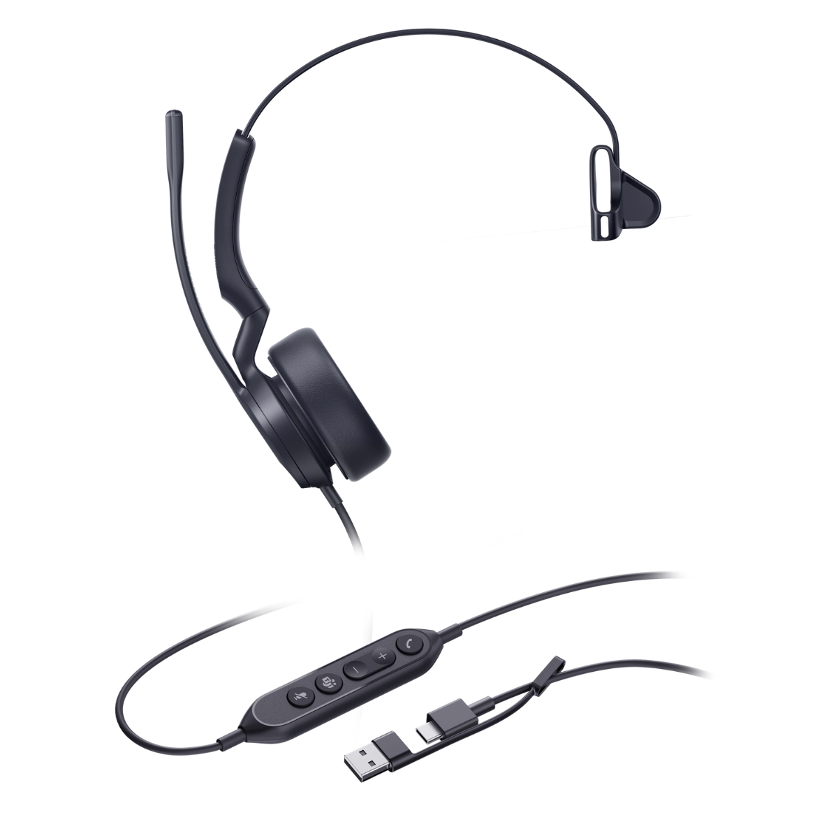 Yealink UH44 Mono USB-C/A Headset - Microsoft Teams - UH44-M-MS-C/A | Mwave