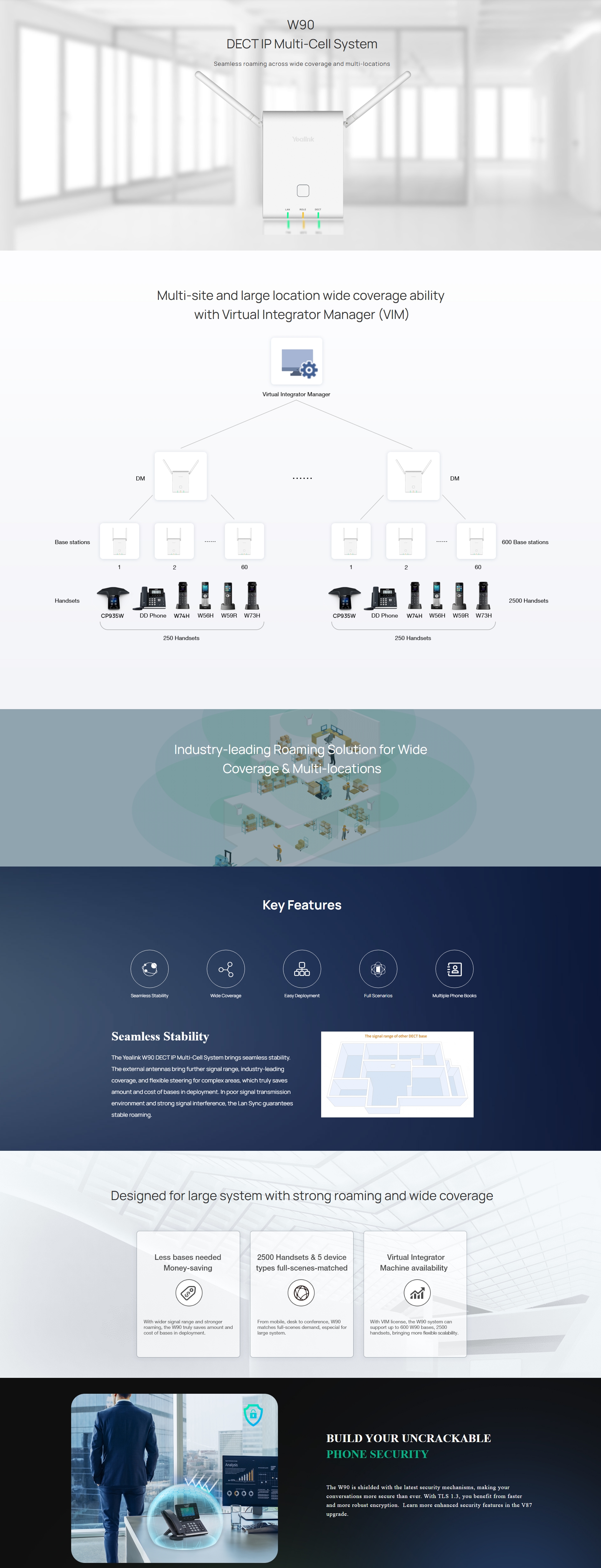 Yealink W90B-DM Multicell DECT Base Station Manager - W90B-DM | Mwave