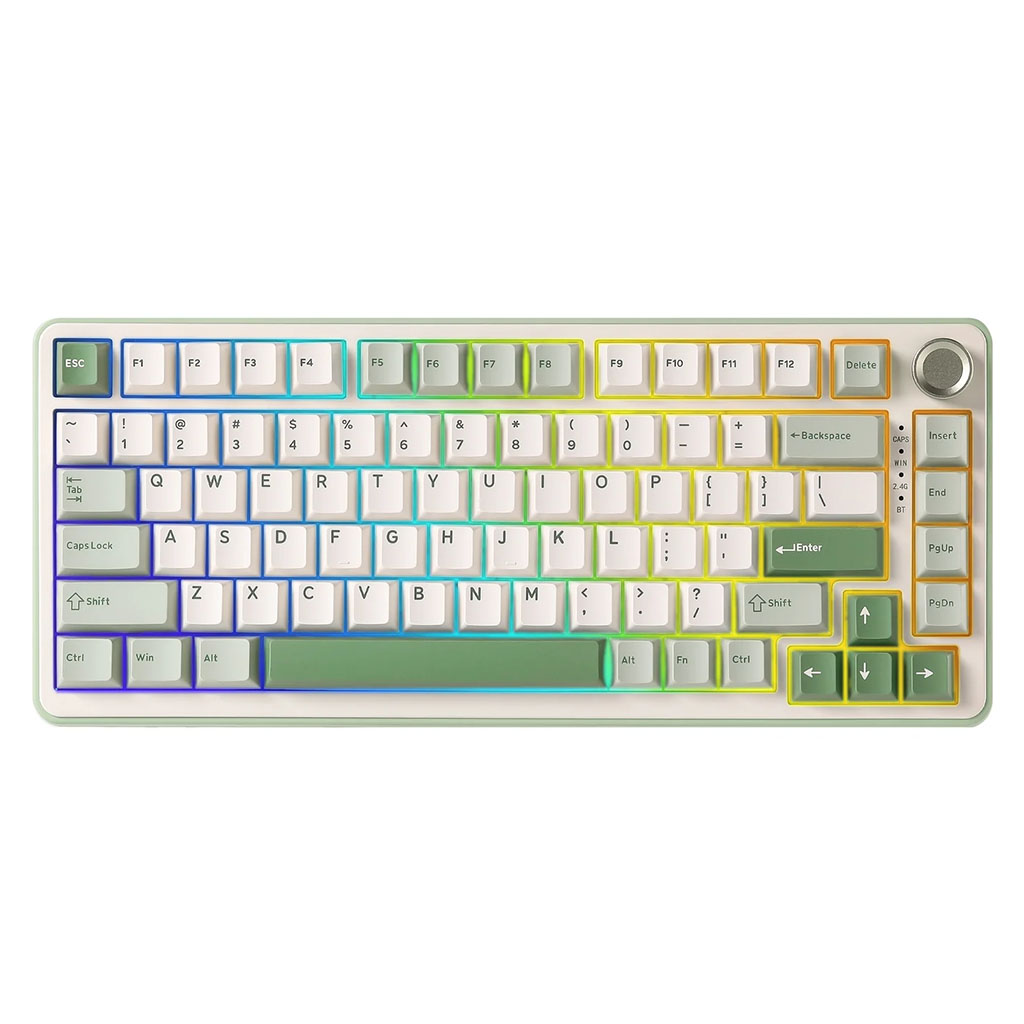 Yunzii B75 Pro Hot-Swappable Wireless Green Mechanical Keyboard - Milk ...