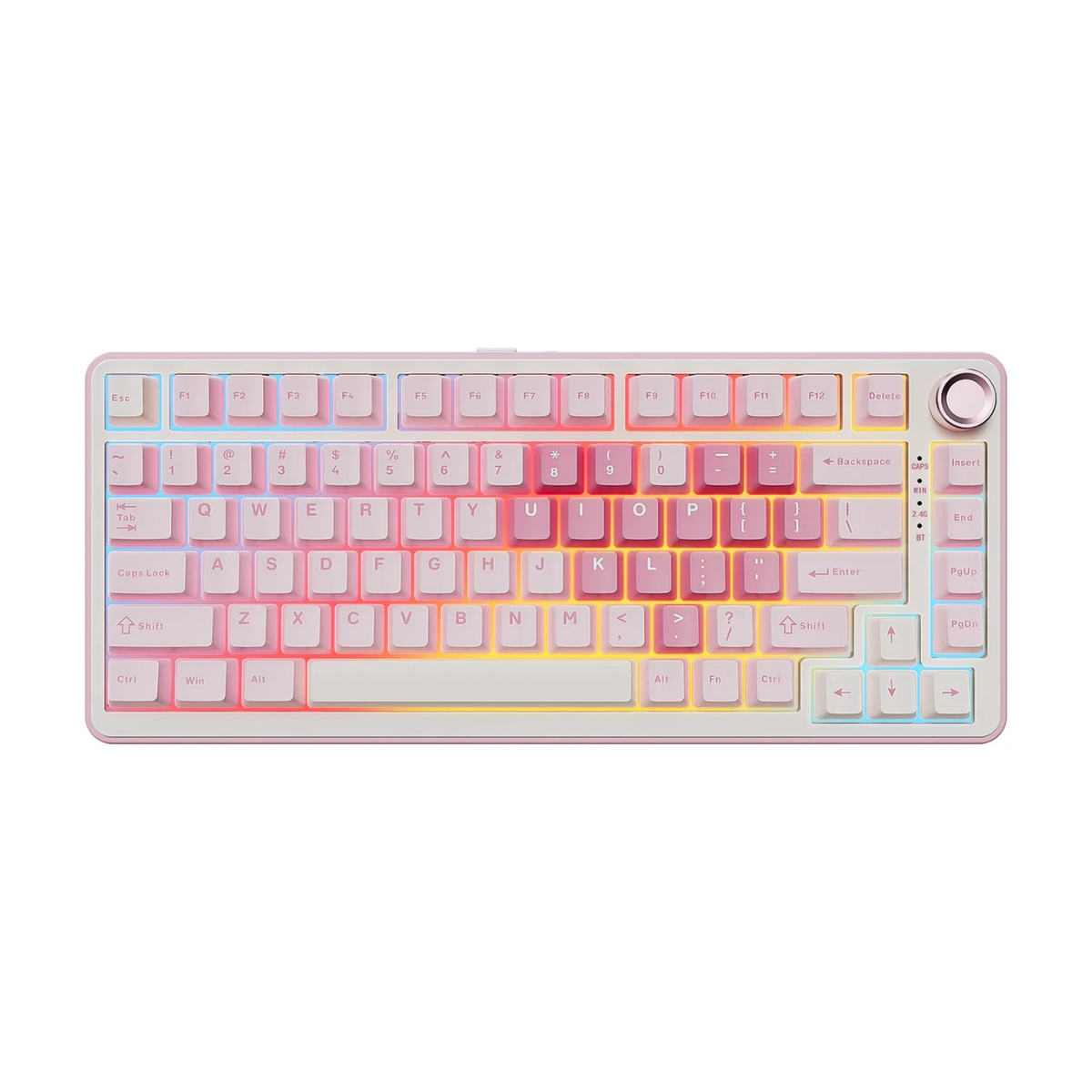YUNZII B75 Pro Pink Wireless Mechanical Keyboard - YUNZII Cocoa Cream ...