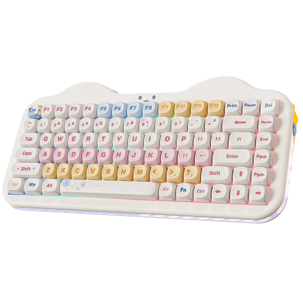 YUNZII C75 Cake Meow Hot-Swap Wireless Mechanical Keyboard - Beige ...