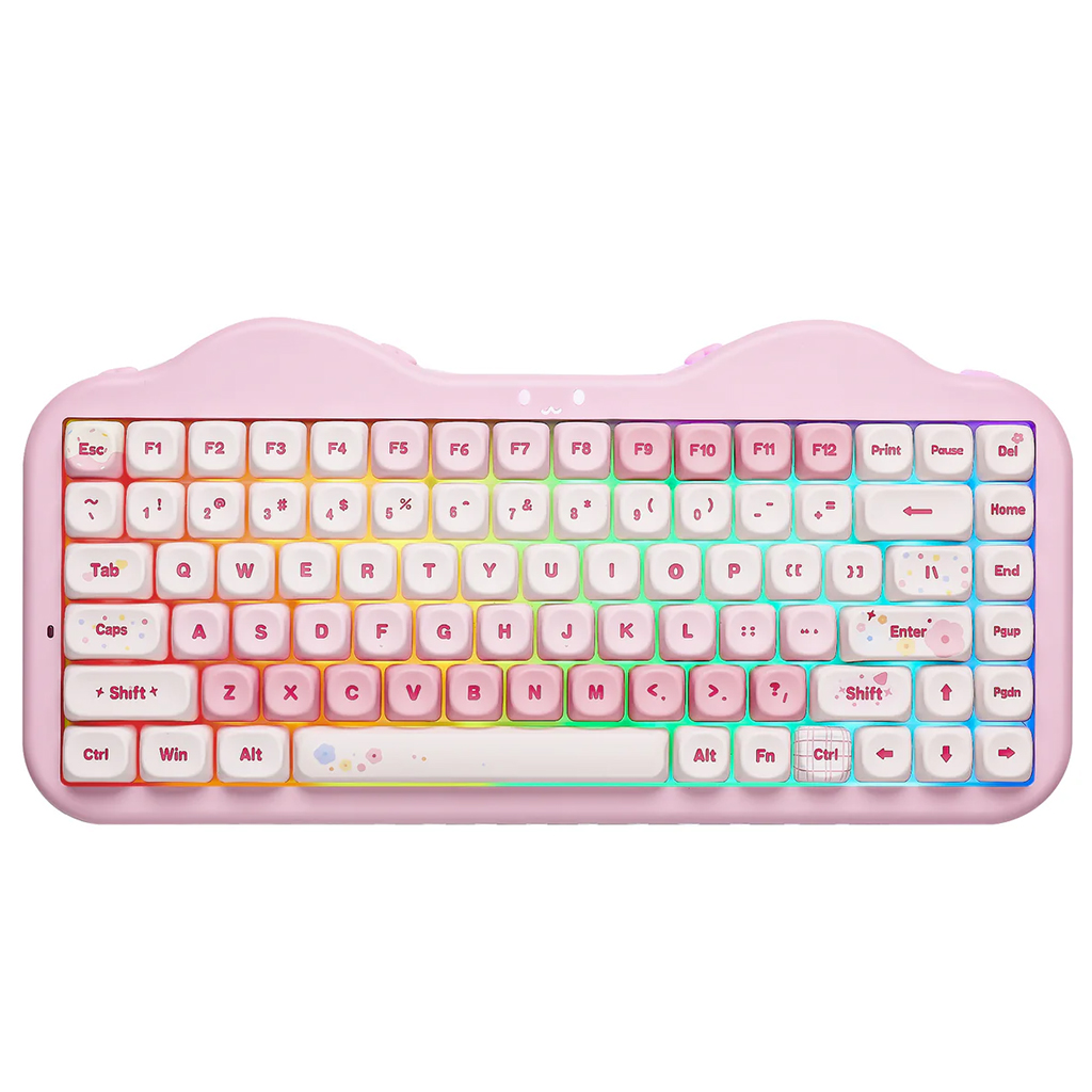 YUNZII C75 Cake Meow Hot-Swap Wireless Mechanical Keyboard - Pink ...