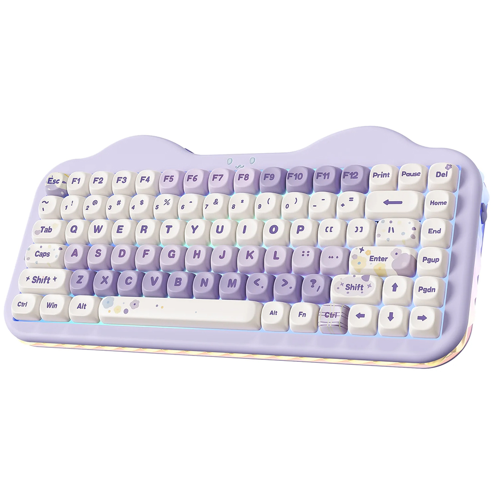 YUNZII C75 Cake Meow Hot-Swap Wireless Mechanical Keyboard - Purple ...