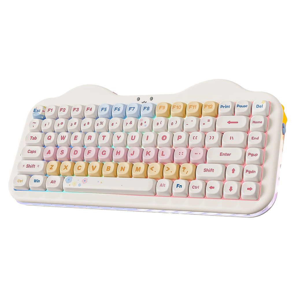Yunzii C75 Cake Meow Wireless Beige Mechanical Keyboard - Milk V2 ...