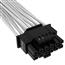 Corsair 600W PCIe 5.0 12VHPWR Type-4 PSU Power Premium Sleeved Cable - White - CP-8920332 | Mwave