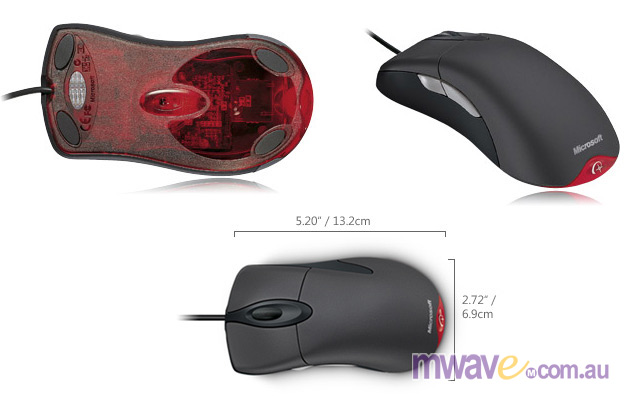 Microsoft IntelliMouse Explorer 3.0, Optical, PS2 / USB - B75-00116 | Mwave