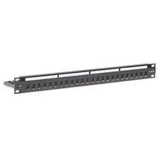 4Cabling 1RU 24 Port CAT6 Universal Termination - Rackmount Patch Panel ...