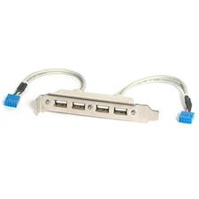 StarTech 4 Port USB A Female Slot Plate Adapter - USBPLATE4 | Mwave