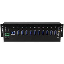StarTech 10 Port USB 3.0 Hub (USB-A) - Metal Industrial Hub - ESD/Surge ...