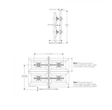 Atdec VFS Freestanding Quad Display Desk Mount up to 32" - VFS-Q | Mwave