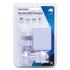 Jackson Worldwide USB Type-A/C USB Charger Adapter - PTA7723 | Mwave